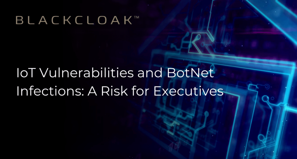 Iot Vulnerabilities And Botnet Infections A Risk For Executives